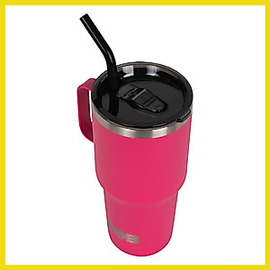 BOB THE COOLER CO 30Oz Heavy Duty Double Wall Vacuum Insulated Tumbler with Straw and Handle, Made of Stainless Steel, Great for Travel, Beach, & More