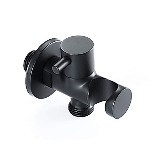 MINJING Bidet Faucet Matte Black, Single Cold Water, Handheld Bidet Sprayer for Toilet, Handheld Cloth Diaper Sprayer, Bathroom Sprayer Kit Spray Attachment