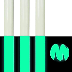 Glow in Dark Puff HTV Heat Transfer Vinyl White, 3D Puff Heat Transfer Vinyl, Neon Green Iron on Vinyl, Color Changing White Flocking Vinyl Heat Transfer 3 Sheets 12”X10”