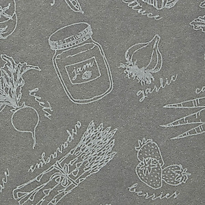 DII Fridge Liner Collection Non-Adhesive, Cut to Fit, Gray Market, 12x24, 6 Piece