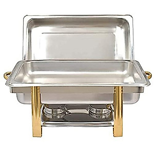 Food Warmer Chafing Dish Buffet Set Dishes Stainless Steel and Buffet Warmer Sets with Warmer and Lid for Parties Buffets
