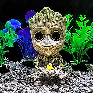 AnxunJim Aquarium Groot Air Bubbler Decorations Fish Tank Air Stone Set