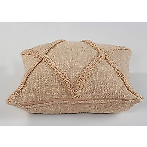 LR Home Raquel Pillow, 18" x 18", Peach
