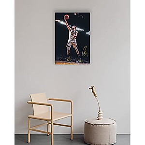 priman Stephen Curry Poster 12x18inches(30x45cm) Unframed Canvas Paintings Motivational And Cool Basketball Star Wall Art For Room Aesthetics Boys Gift