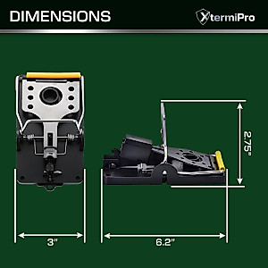 Mouse Traps Indoor for Home - 6 Pack Rat Traps Outdoor Large Fast Kill | Reusable Mice Traps | Easy Setup Chipmunk Trap | Small Rodent Traps | Effective and Safe Mouse Trap for Home Office |