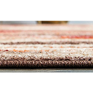 Unique Loom Autumn Collection Area Rug - Wheat (8' x 10' Rectangle, Multi/ Beige)