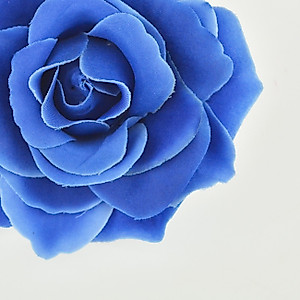 DRESHOW 16 Pcs Rose Hair Clip Flower Bridal Hair Pins Rose Brooch Floral Clips Head Ornament Wedding Hair Accessories Flamenco Dancer Hair Clip for Women Girls