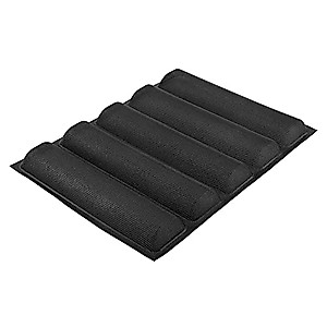 Silicone Baguette Pan French Bread Pans Oblong Shape Bread Molds 5 Loaf French Bakeware Tray for Baking Cooking Kitchen