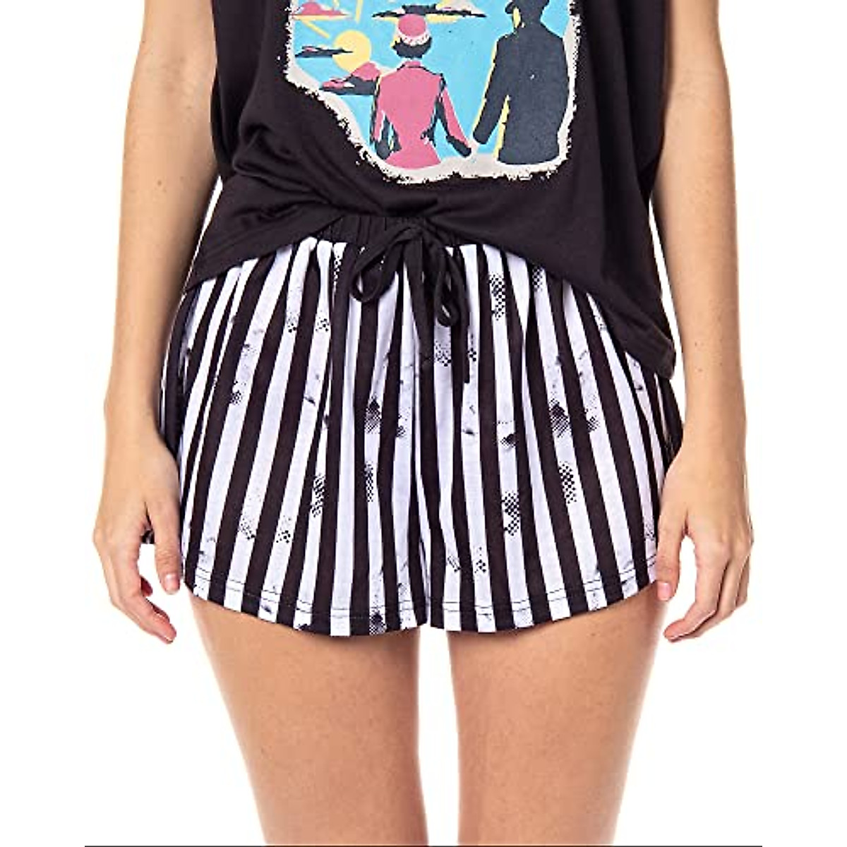 INTIMO Beetlejuice Womens' Handbook For The Recently Deceased Sleep Pajama Set Shorts (XXX-Large) Multicolored