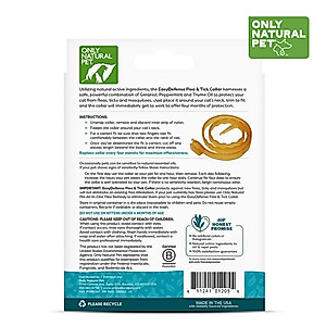 Only Natural Pet EasyDefense Flea & Tick Cat Collar - Feline Flea Collars Flea and Tick Control - Pet Flea Care That Protects up to 4 Months - for Cats (Single)