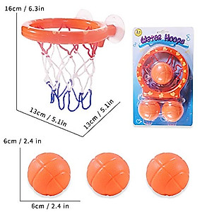 KXT Baby Bath Toys, Basketball Toy with Suction Cup, Bath Toy for Toddler, Toy for Boys & Girls 3 Months and up, Perfect Baby Toy for Gift