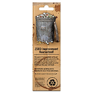 On Par 3 Pack Garbage Golf Balls, for The Worlds Worst Golfer, Idea