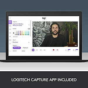 Logitech C922x Pro Stream Webcam – Full 1080p HD Camera