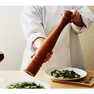 Soro Essentials- 18” Wooden Pepper Grinder- Pepper Mill or Salt Mill Best Pepper or Salt Grinder with an Adjustable Rotor and Easily Refillable Spice Tool Grinder Pepper Grinder for your kitchen