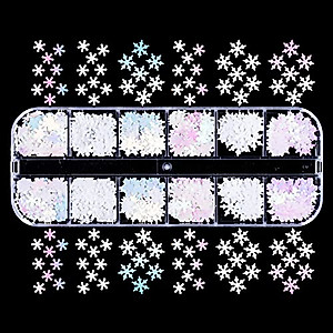 Snowflake Glitter Resin Fillings Flakes Sequins Epoxy Resin Mold Filler for DIY Jewelry Making Nail Art Decor