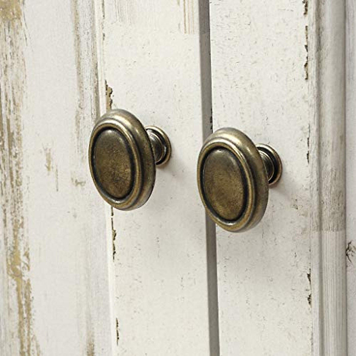 Sauder Barrister Lane Credenza, for TVs up to 60", White Plank finish