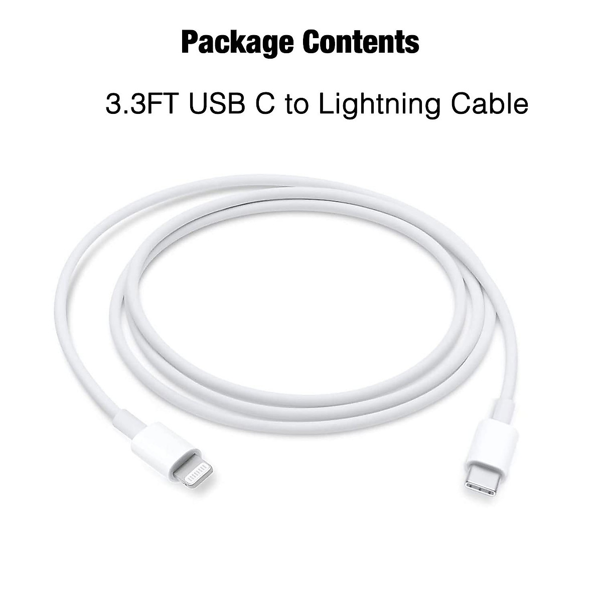 Car Apple Carplay Cable, USB C to Lightning Cable for iPhone 14, 14 pro max,13,Plus,SE 2nd/12/11/Xs/XR, iPad 4/5/ 6/7/ 8, Mini 2/3/4/5, Air 2/3 Charger Cord, Car Charging Cable (USB C to Lightning)