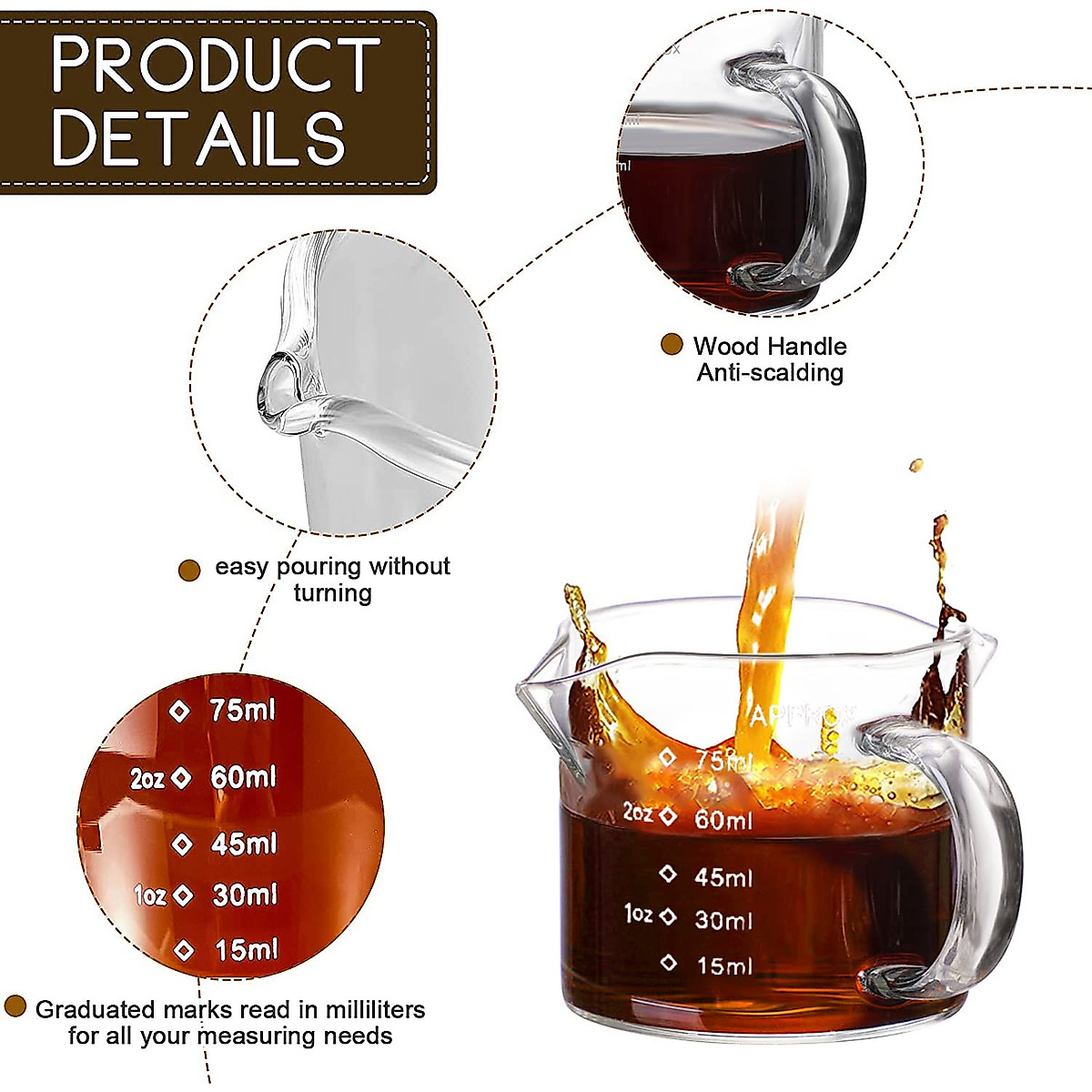 Espresso Knock Box Tamp Station: Knock Box Espresso Coffee Knock Box Espresso Knock Box and Tamp Station - Espresso Machine Accessories | with Espresso Measuring Cup, Espresso Tamping Mat Tamper Mat