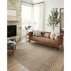 Loloi Angela Rose x Aubrey Collection AUB-04 Sage/Bark, Traditional 7'-6" x 9'-6" Area Rug