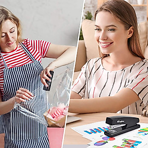 KangBaz Stapler, Office Stapler with 5000 Staples,Standard Desktop Stapler and 5,000 Staples, 20 Sheet Capacity(26/6),1/4 inch Staples, Staples Standard,Jam Free,Black