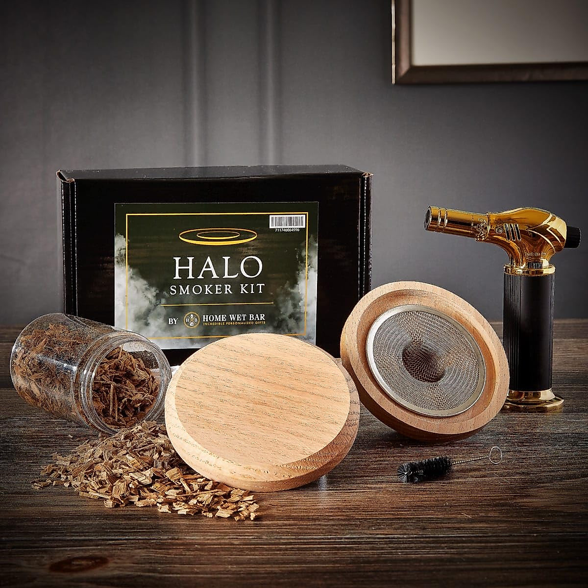 Monogrammed Halo Cocktail Smoker Kit with Torch 5pc (Personalized Product)