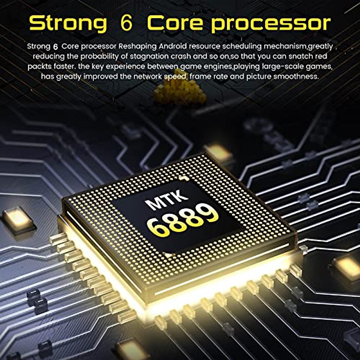 Android Unlocked Cell Phone Dual Sim 6 in Unlocked Phone Face ID + Fingerprint GSM Smartphones Smartphone Gimbal Extension Pole (Blue, One Size)