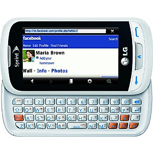 LG Rumor Reflex Phone, White (Sprint)