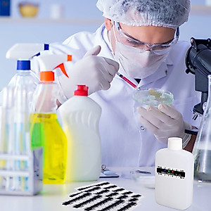 23 Pieces Urine Test Complete Kit Include 3 Pcs Synthetic Urine Bottles with 20 Pcs Temperature Test Papers, Portable Travel Bottle Adhesive Urine Test Strip Sticker for Urine Testing