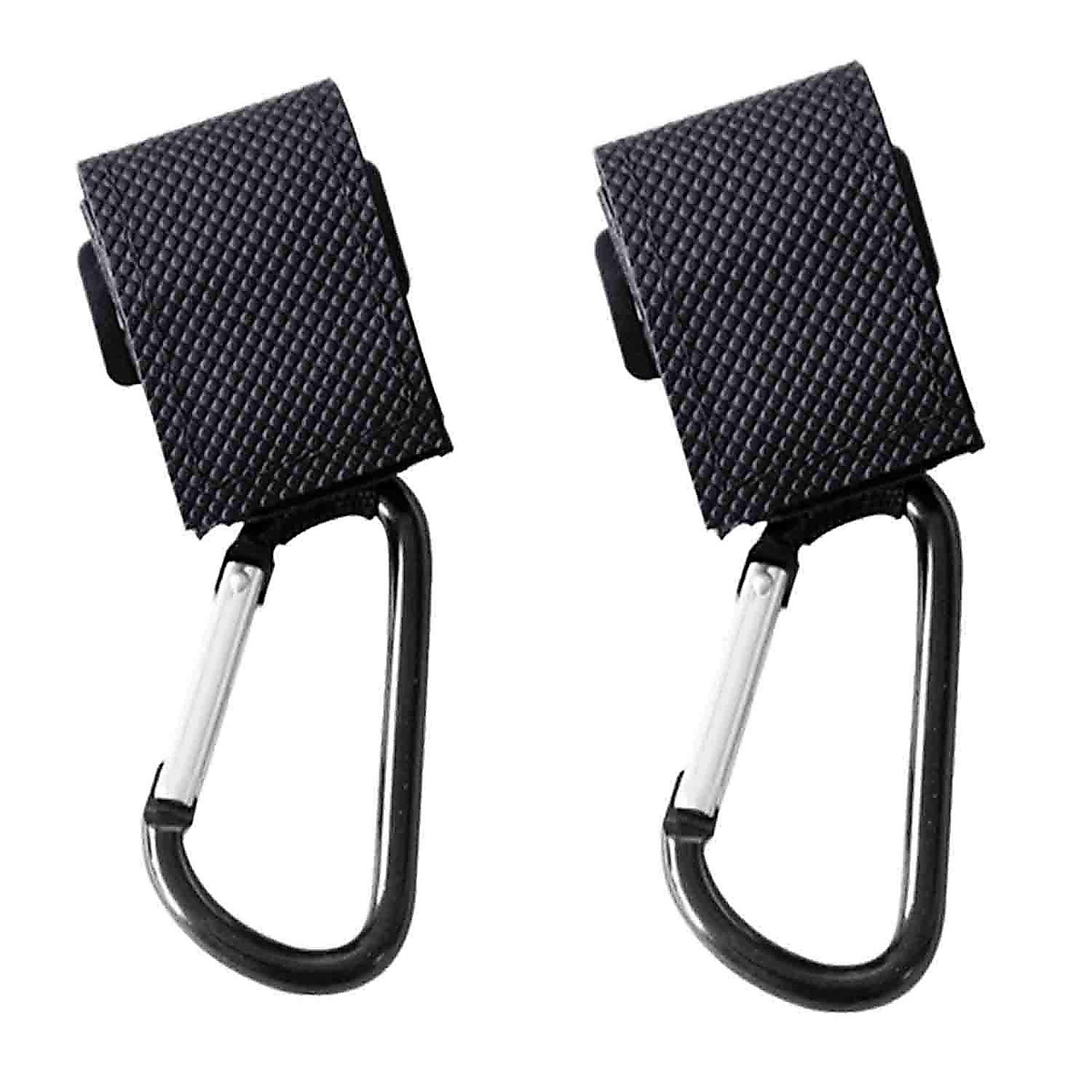 Julont Stroller Hooks-2 Pack of Baby Stroller Organizer Non-Slip Adjustable Multi-Purpose Hooks, Hanger Clips for Diaper Bags, Groceries, Purse