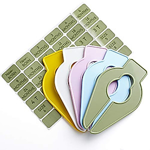 Baby Buddy Size-It Closet Organizers, Size Dividers for Nursery Organization, Pink, 5 Count