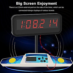 Speed Cube Timer, Professional Timer Clock Machine for Stack Competition Speed Cube Timer Tools Gift Cube Fun Toys (Timer)
