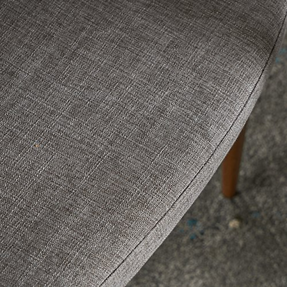 Christopher Knight Home 301730 Raina Mid-Century Modern Fabric Dining Chairs, 2-Pcs Set, Light Grey/Dark Brown & Zeila Mid-Century Modern Fabric Dining Chair, 2-Pcs Set, Light Grey/Dark Brown