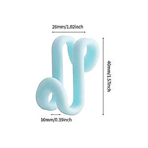 60 pcs Clothes Hanger Connector Hooks,Multi-Level Cascading Hanger Hooks,Heavy Duty Plastic Hanger Extender Clips,for Bedroom Save Space Closet Organizers(6 Color)