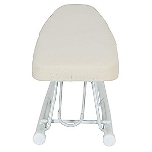 Household Essentials Basic Sleeve Mini Ironing Board | Natural Cover and White Finish | 4.5" x 20" Ironing Surface