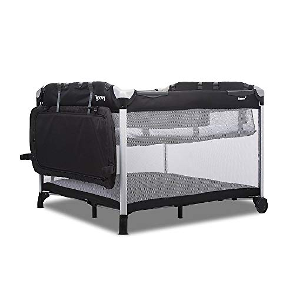 Joovy Room Twin Nursery Center with Bassinet, -Playard Sold Separately, 1 Count (Pack of 1)