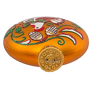 Kurt Adler GG0638 65Mm 12 Days Of Christmas Glass Ornament Set 12 Pieces