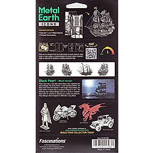 Fascinations Metal Earth Premium Series Black Pearl Black Version 3D Metal Model Kit