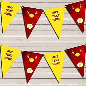 Superhero The Flash Children's Birthday Bunting Garland Party Venue Decoration Party Flag Banner Garland