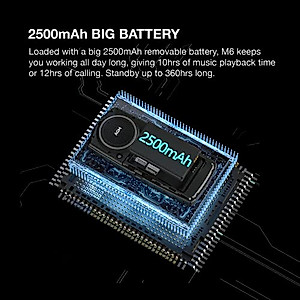 AGM M6 Rugged Phone 4G, IP68 Waterproof Cell Phone 2.4" Screen, Dual SIM, T-Mobile, 2500 mAh, 109dB Speaker, 128GB SD Card Expandable, Torch Function, Senior Cell Phone Unlocked