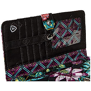 Vera Bradley Women's Cotton All Together Crossbody Purse With RFID Protection, Vines Floral, One Size