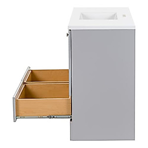 Spring Mill Cabinets Emlyn Bathroom Vanity with Sink, Pearl Gray