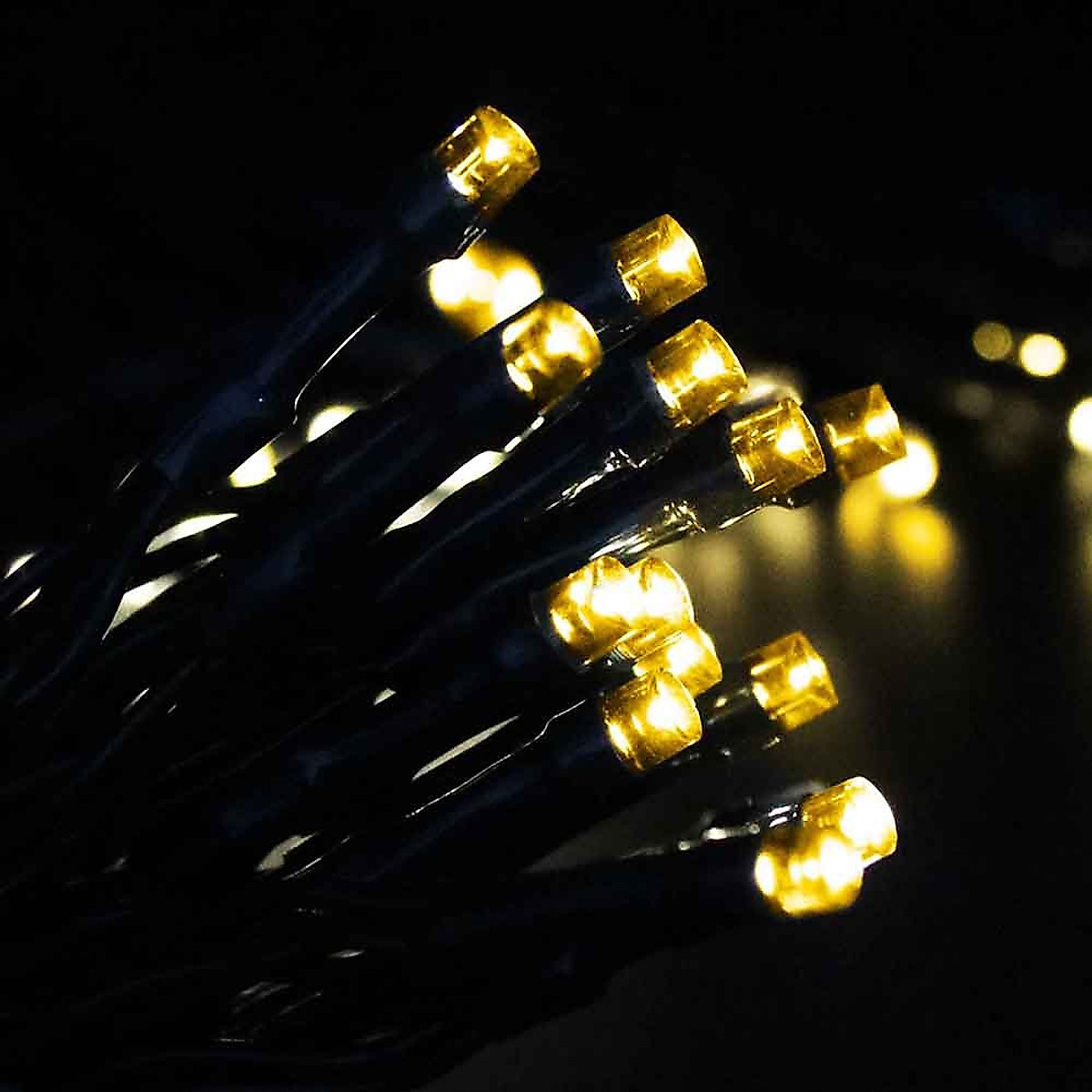 XUNATA Waterproof String Lights Outdoor, 50 LEDs 33ft Starry USB Powered 8 Modes Setting Light, for Indoor Outdoor Wall Decoration Wedding Party Home Garden(Warm White)