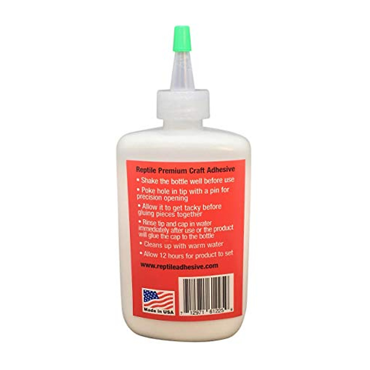 REPTILE Premium Craft Adhesive 4 oz Dries Clear-Order and Ship Above 40 Degrees F
