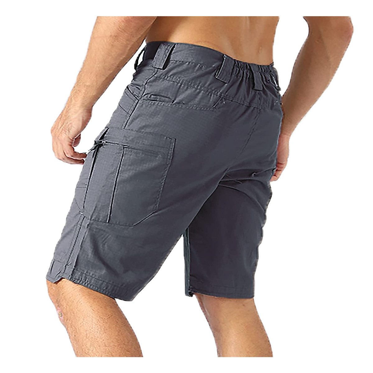 HENWENVONSON Tactical Shorts Outdoor Quick Dry Hiking Cargo Shorts Summer Work BDU Ripstop Waterproof Combat Bottoms AAA, Dark Grey