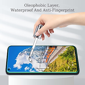 Pokolan [3 Pack Screen Protector For OnePlus Nord N10 5G Tempered Glass, HD Clear, 9H Hardness, Anti-Scratch, Bubble-Free, Easy to Install, Case Friendly