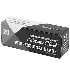 Feather Artist Club Professional Razor Blades - (5 Pack of 20) - Single Straight Edge Razor Blade Refills for Shaving - For Men & Barbers