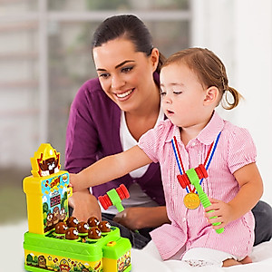 MIXHOMIC Arcade Game Toys for 3 Year Old, Whack A Mole Game, Early Developmental Toy, Mini Electronic Arcade Game Toy, Interactive Pounding Toy, Whack Game Mole Gift Idea for 3-8 Years Old Boys Girls