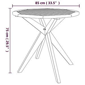 Camerina 5 Piece Patio Dining Set Outdoor Dining Table Set Patio Table and Chairs Set Outdoor Patio Dining Set Solid Wood Acacia 3087131