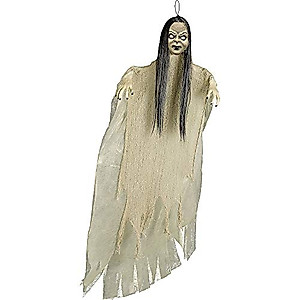 Hanging Creepy White Lady Halloween Decoration 24" | 1 Pc