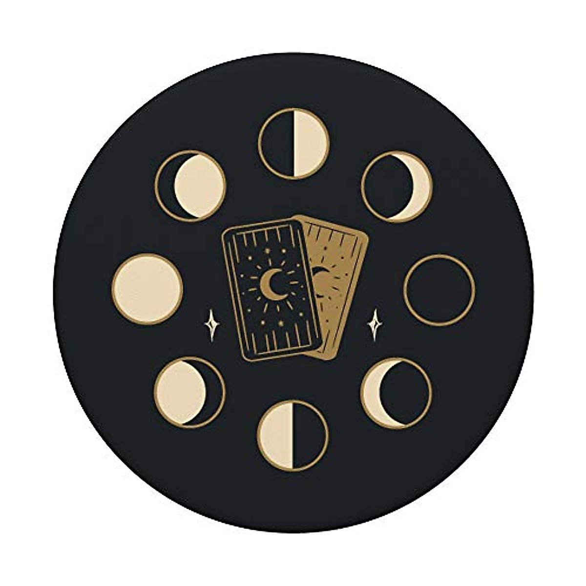 Moon Phases Witchy Cards Fortune Telling Tarot PopSockets Swappable PopGrip